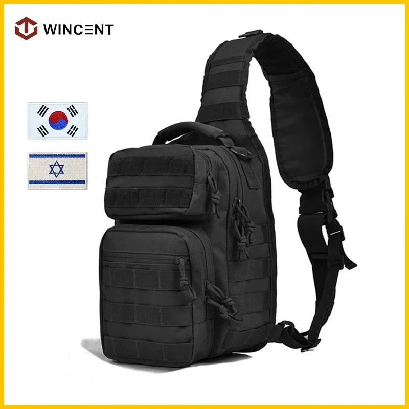Tactical Shoulder Bag Rover Sling Pack Nylon Military Backpack Molle A ...