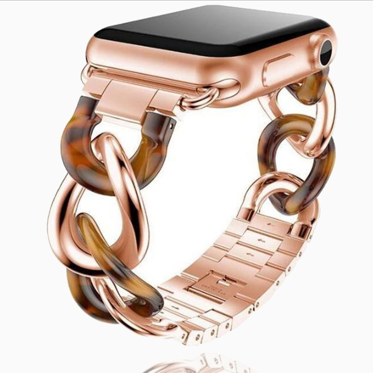 Apple Watch Band Series Cowboy Chain Style Resin Steel Watchband – www ...