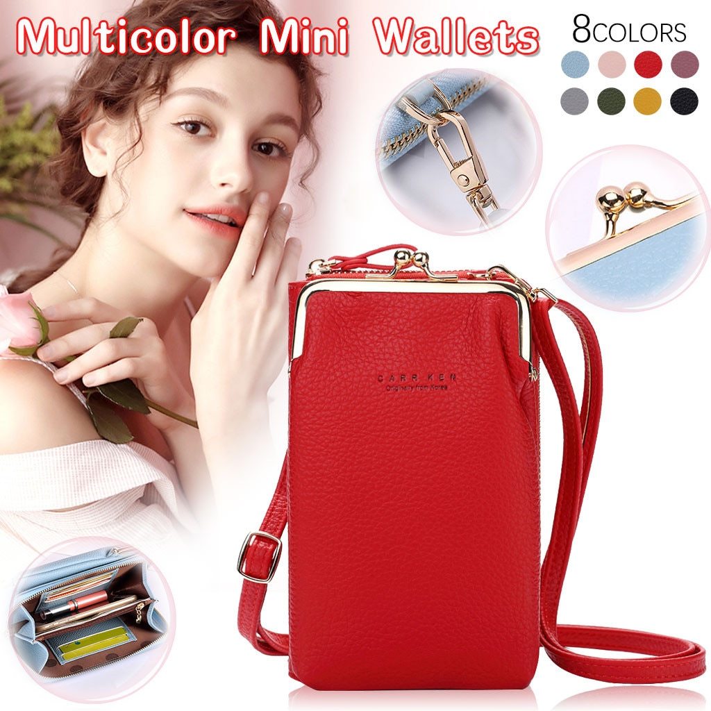 Women's Wallet Large Capacity Mobile Phone Bag, Card Slot Adjustable S ...