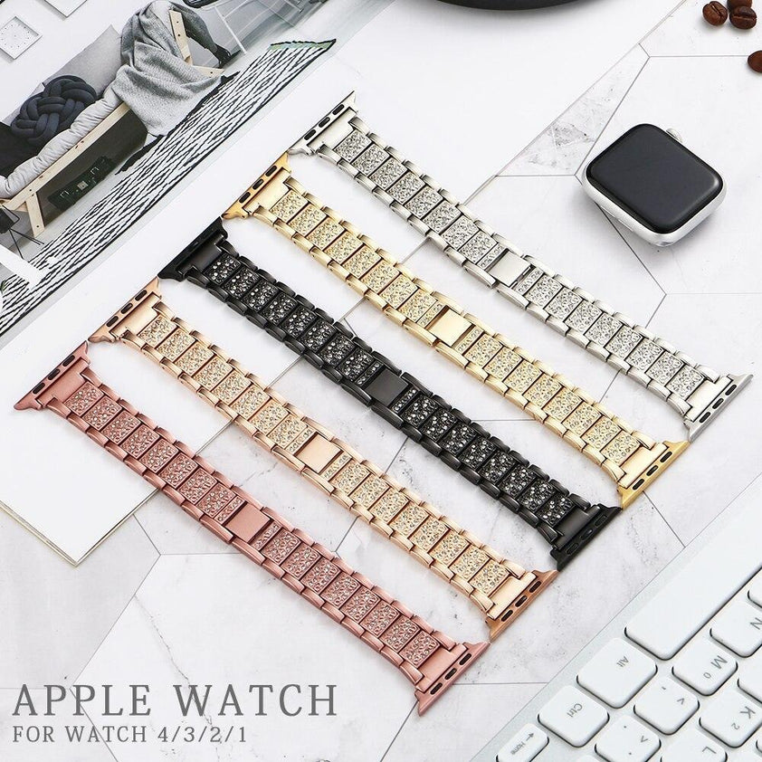 Apple Watch Bling Band, Women Diamond Rhinestone Bracelet – www.Nuroco.com