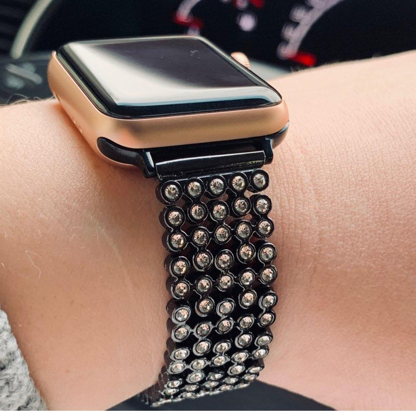 Premium Crystal Rhinestone Diamond Bling Metal Women Band Series 7 6 5 ...