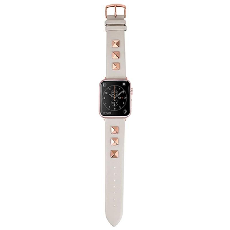 www.Nuroco.com - Apple watch band Punk gold studded leather rivets ...