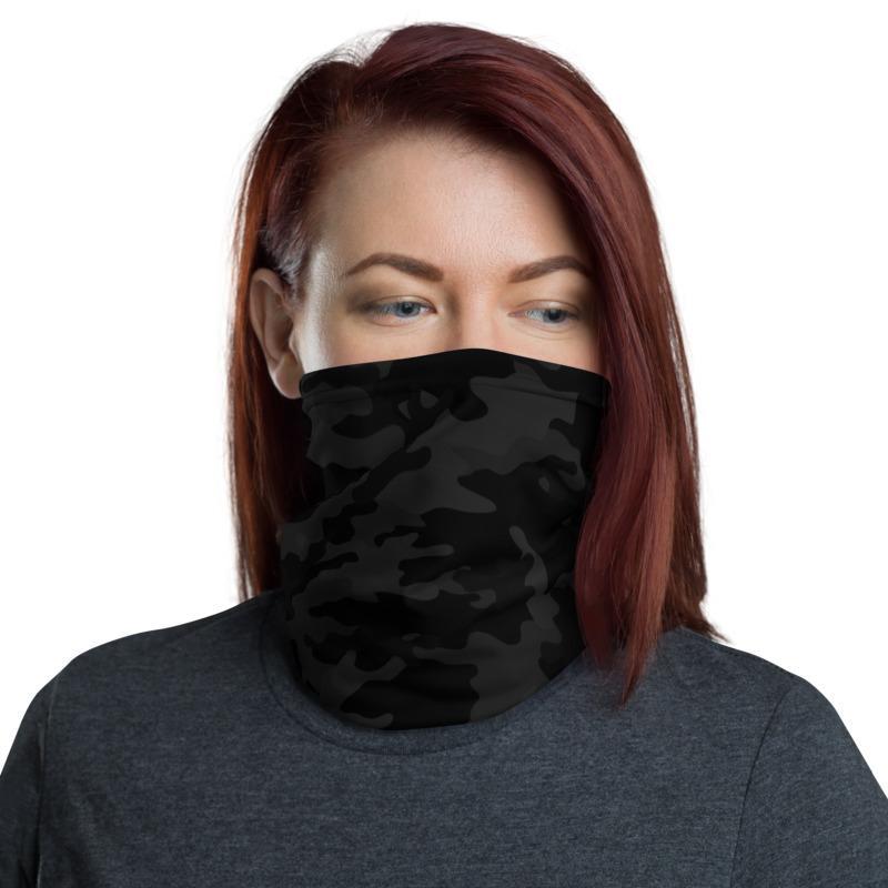 Camouflage cameo cool biker face cover, Washable Reusable Mask, black ...