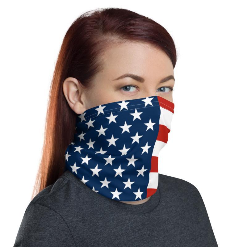 US American Flag Patriotic Face cover, America Washable Reusable Mask ...