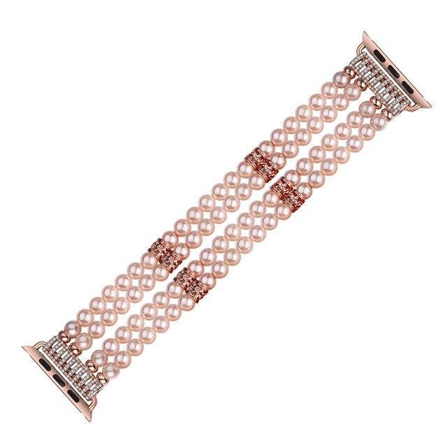 www.Nuroco.com - Apple watch bling band Stretch strap bling Pearls 44mm ...